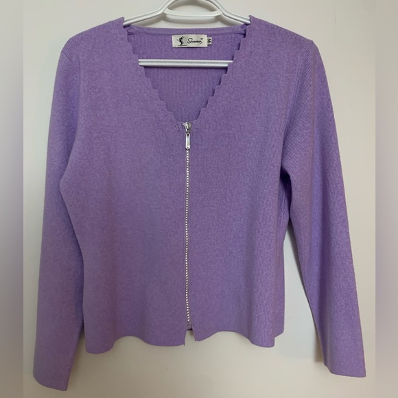 Sweaters | Cute Light Purple Cardigan Size M | Poshmark